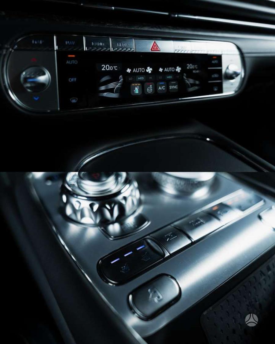 Pelēks Genesis G90 2023 Viļņa, ar dzinēja tilpumu 3.00 L un nobraukumu 52 tūkst. km par 54999 €, foto 29 vietnē AUTOMOTO.COM.LV