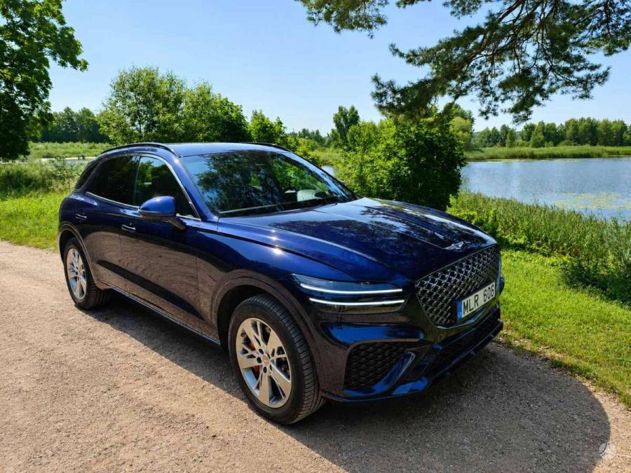Синий Генезис GV70 2023 в Шяуляй, объемом двигателя 2.15 л и пробегом 35 тыс. км за 32500 €, фото 1 на AUTOMOTO.COM.LV