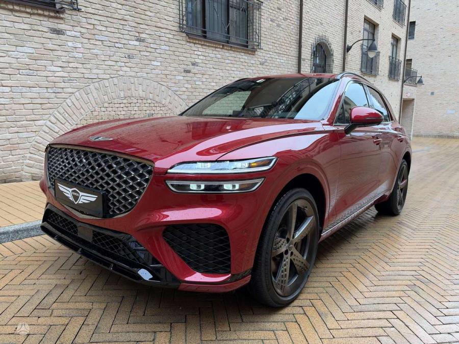 Red Genesis GV70 2023 in Vilnius, with an engine capacity of 3.50 L and mileage of 50 thousand km for 34400 €, photo 1 on AUTOMOTO.COM.LV