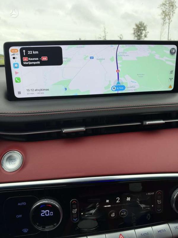 Red Genesis GV70 2023 in Vilnius, with an engine capacity of 3.50 L and mileage of 50 thousand km for 34400 €, photo 9 on AUTOMOTO.COM.LV