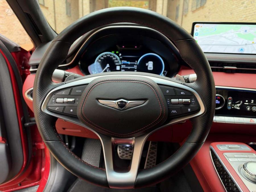 Red Genesis GV70 2023 in Vilnius, with an engine capacity of 3.50 L and mileage of 50 thousand km for 34400 €, photo 15 on AUTOMOTO.COM.LV