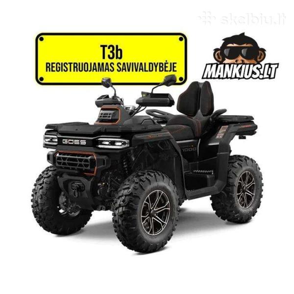 Melns Goes Terrox 1000 2026 Kauņa, ar dzinēja tilpumu 1.00 L un nobraukumu 0 tūkst. km par 9990 €, foto 1 vietnē AUTOMOTO.COM.LV