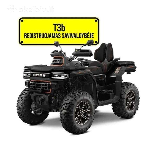 Melns Goes Terrox 1000 2026 Kauņa, ar dzinēja tilpumu 1.00 L un nobraukumu 0 tūkst. km par 9990 €, foto 7 vietnē AUTOMOTO.COM.LV