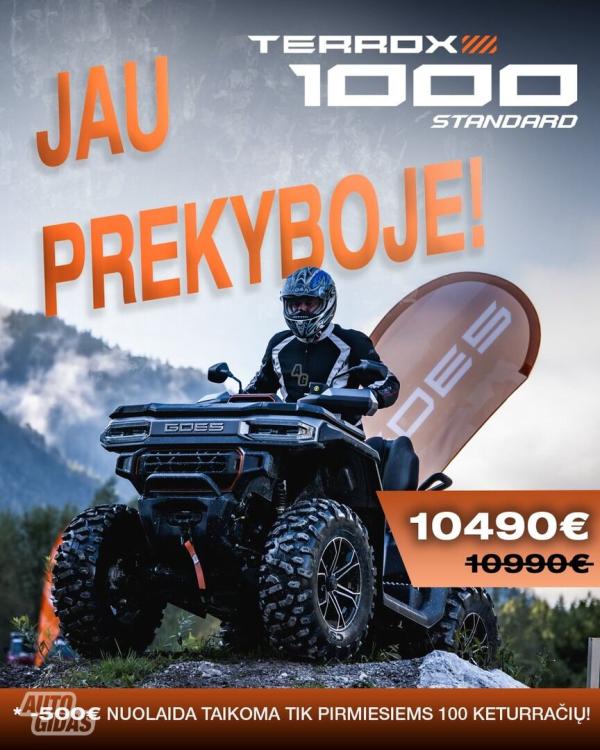 Goes Terrox 1000 2025 in Vilnius, with an engine capacity of 1.00 L and mileage of 0 thousand km for 9990 €, photo 8 on AUTOMOTO.COM.LV