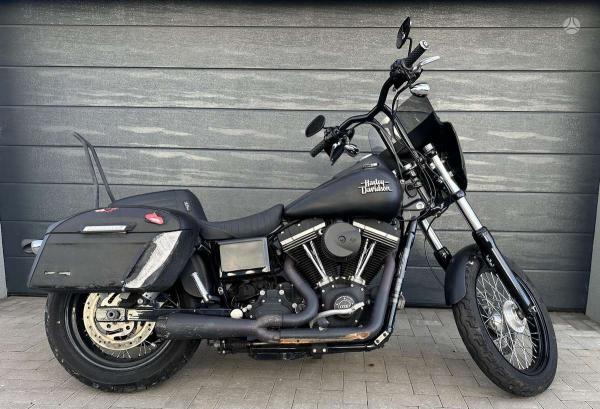 Melns Harley-Davidson Dyna Street Bob 2014 Viļņa, ar dzinēja tilpumu 1.69 L un nobraukumu 19 tūkst. km par 7495 €, foto 3 vietnē AUTOMOTO.COM.LV