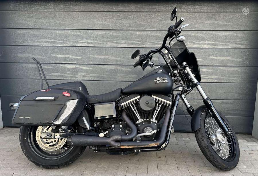 Melns Harley-Davidson Dyna Street Bob 2014 Viļņa, ar dzinēja tilpumu 1.69 L un nobraukumu 19 tūkst. km par 7495 €, foto 3 vietnē AUTOMOTO.COM.LV