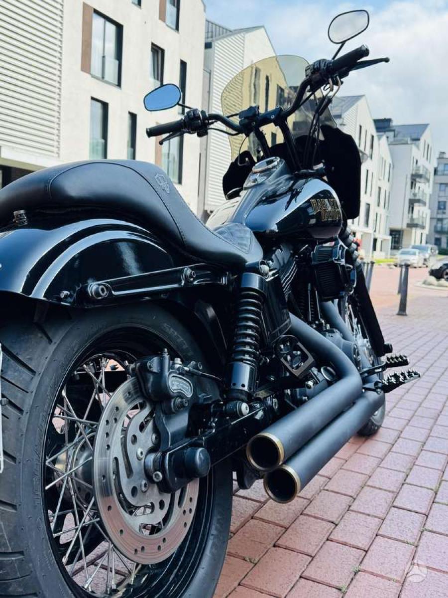 Melns Harley-Davidson Dyna Street Bob 2016 Viļņa, ar dzinēja tilpumu 1.69 L un nobraukumu 47 tūkst. km par 8950 €, foto 5 vietnē AUTOMOTO.COM.LV