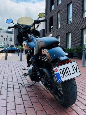 Melns Harley-Davidson Dyna Street Bob 2016 Viļņa, ar dzinēja tilpumu 1.69 L un nobraukumu 47 tūkst. km par 8950 €, foto 7 vietnē AUTOMOTO.COM.LV