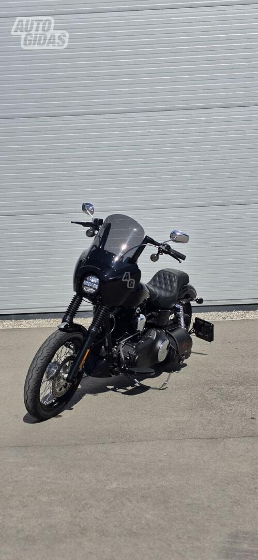 Black Harley-Davidson Dyna Street Bob 2017 in Klaipeda, with an engine capacity of 1.70 L and mileage of 20 thousand km for 8400 €, photo 6 on AUTOMOTO.COM.LV