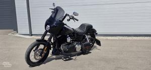 Black Harley-Davidson Dyna Street Bob 2017 in Klaipeda, with an engine capacity of 1.70 L and mileage of 20 thousand km for 8400 €, photo 9 on AUTOMOTO.COM.LV