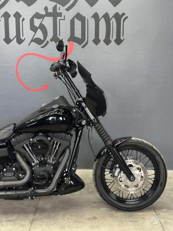 Harley-Davidson Dyna Street Bob 2015 Kauņa, ar dzinēja tilpumu 1.70 L un nobraukumu 45 tūkst. km par 9200 €, foto 3 vietnē AUTOMOTO.COM.LV