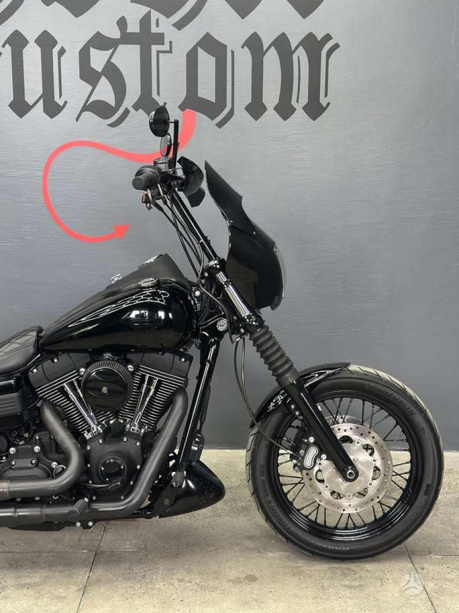 Harley-Davidson Dyna Street Bob 2015 Kauņa, ar dzinēja tilpumu 1.70 L un nobraukumu 45 tūkst. km par 9200 €, foto 4 vietnē AUTOMOTO.COM.LV