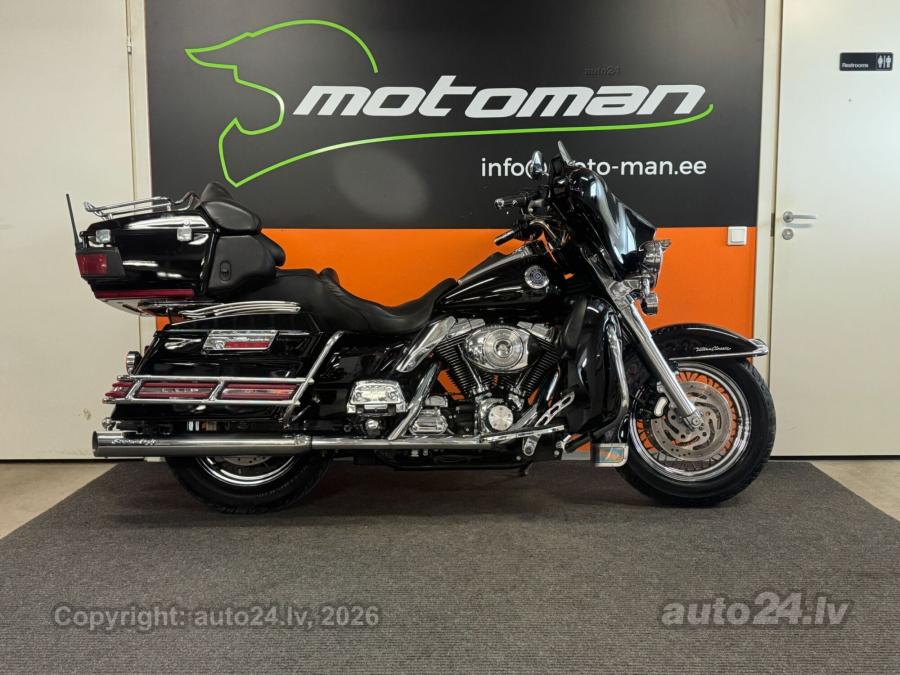 Black Harley-Davidson Electra Glide 2002 in Tartu, with an engine capacity of 1.45 L and mileage of 32 thousand km for 7490 €, photo 3 on AUTOMOTO.COM.LV