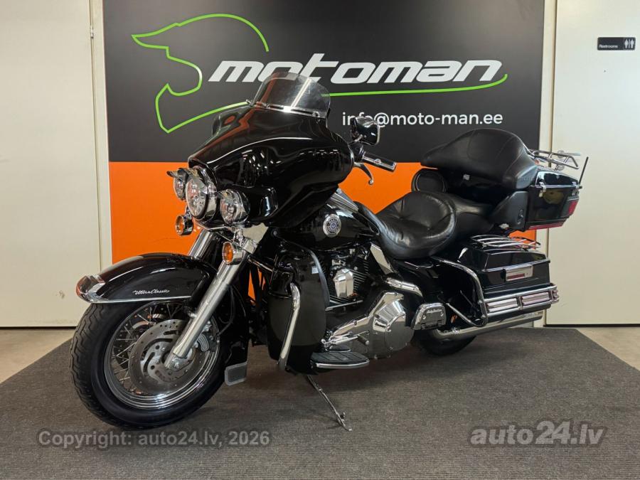 Black Harley-Davidson Electra Glide 2002 in Tartu, with an engine capacity of 1.45 L and mileage of 32 thousand km for 7490 €, photo 7 on AUTOMOTO.COM.LV