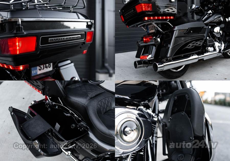 Black Harley-Davidson Electra Glide 2011 in Tallinn, with an engine capacity of 1.69 L and mileage of 18 thousand km for 11990 €, photo 29 on AUTOMOTO.COM.LV