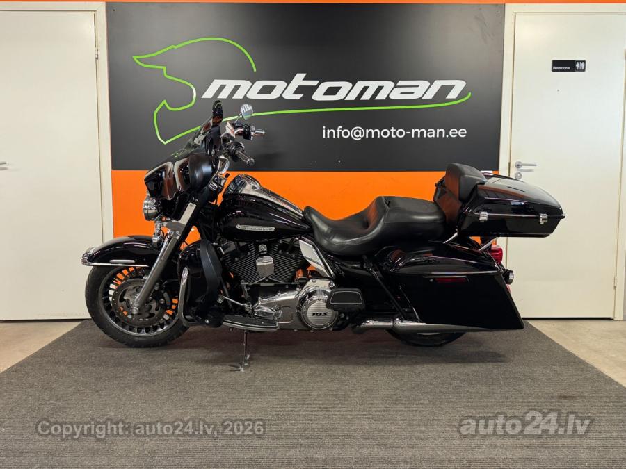 Black Harley-Davidson Electra Glide 2013 in Tartu, with an engine capacity of 1.69 L and mileage of 38 thousand km for 9990 €, photo 9 on AUTOMOTO.COM.LV