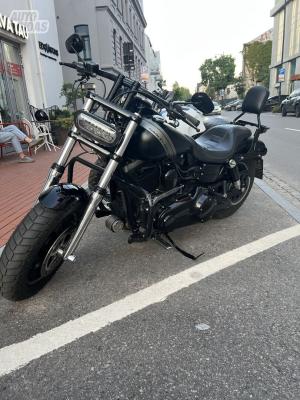 Черный Харли-Девидсон Fat Bob 2014 в Вильнюс, объемом двигателя 1.70 л и пробегом 54 тыс. км за 6999 €, фото 1 на AUTOMOTO.COM.LV