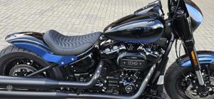 Black Harley-Davidson Fat Bob 2018 in Marijampole, with an engine capacity of 1.87 L and mileage of 25 thousand km for 15000 €, photo 17 on AUTOMOTO.COM.LV