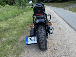 Black Harley-Davidson Fat Bob 2019 in Vilnius, with an engine capacity of 1.87 L and mileage of 3 thousand km for 18600 €, photo 6 on AUTOMOTO.COM.LV