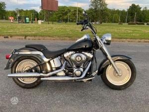 Black Harley-Davidson Fat Boy 2000 in Tallinn, with an engine capacity of 1.45 L and mileage of 45 thousand km for 5650 €, photo  on AUTOMOTO.COM.LV