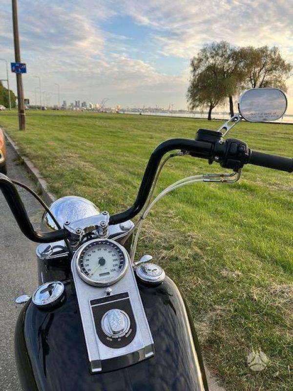 Black Harley-Davidson Fat Boy 2000 in Tallinn, with an engine capacity of 1.45 L and mileage of 45 thousand km for 5650 €, photo 10 on AUTOMOTO.COM.LV