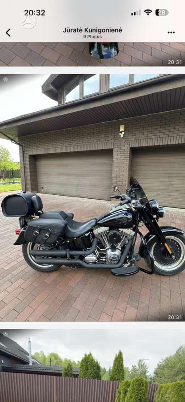 Black Harley-Davidson Fat Boy 2015 in Druskininkai, with an engine capacity of 1.69 L and mileage of 8 thousand km for 10900 €, photo 3 on AUTOMOTO.COM.LV
