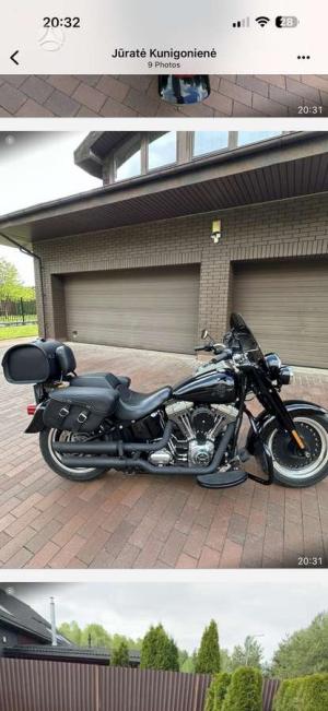 Black Harley-Davidson Fat Boy 2015 in Druskininkai, with an engine capacity of 1.69 L and mileage of 8 thousand km for 10900 €, photo 3 on AUTOMOTO.COM.LV