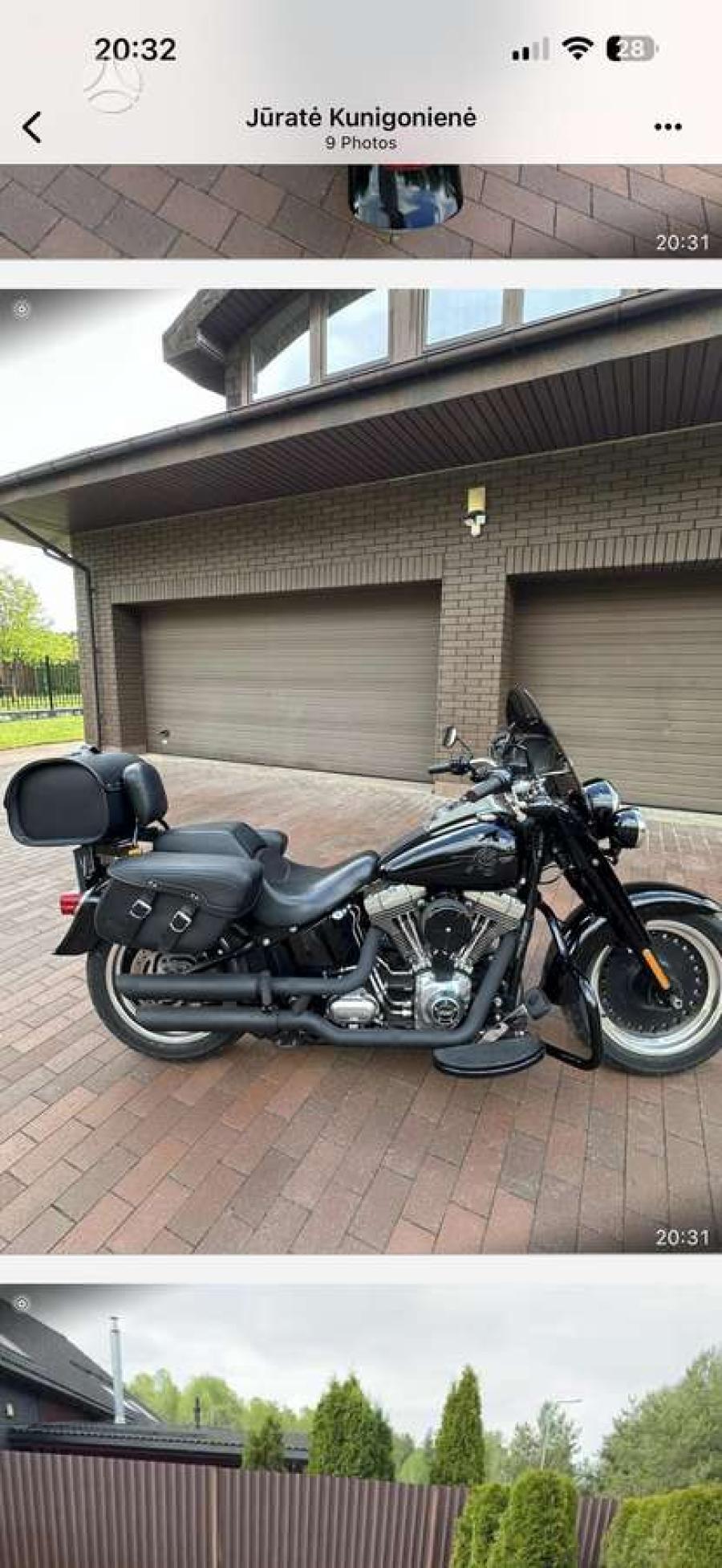 Black Harley-Davidson Fat Boy 2015 in Druskininkai, with an engine capacity of 1.69 L and mileage of 8 thousand km for 10900 €, photo 3 on AUTOMOTO.COM.LV