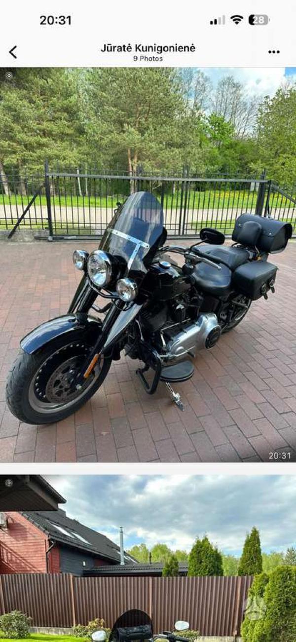 Black Harley-Davidson Fat Boy 2015 in Druskininkai, with an engine capacity of 1.69 L and mileage of 8 thousand km for 10900 €, photo 4 on AUTOMOTO.COM.LV