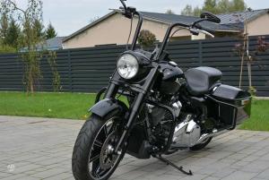 Black Harley-Davidson FLHR 2022 in Marijampole, with an engine capacity of 1.75 L and mileage of 10 thousand km for 12700 €, photo 6 on AUTOMOTO.COM.LV