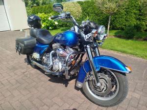 Blue Harley-Davidson FLHT 2006 in Vilnius, with an engine capacity of 1.45 L and mileage of 23 thousand km for 4400 €, photo 7 on AUTOMOTO.COM.LV