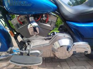 Blue Harley-Davidson FLHT 2006 in Vilnius, with an engine capacity of 1.45 L and mileage of 23 thousand km for 4400 €, photo 13 on AUTOMOTO.COM.LV