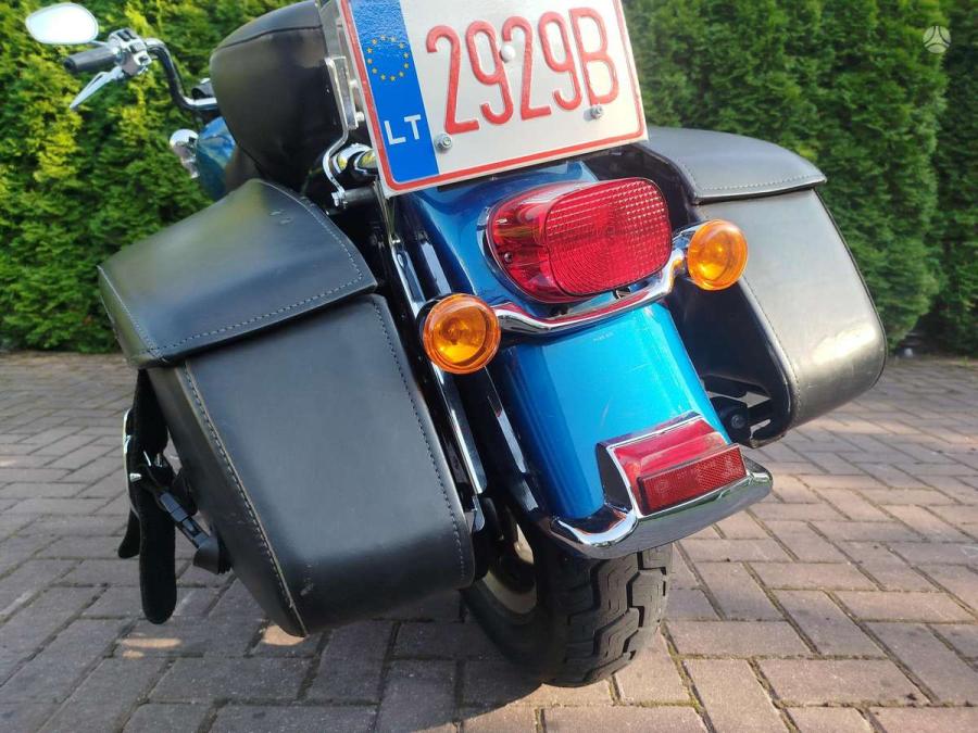 Blue Harley-Davidson FLHT 2006 in Vilnius, with an engine capacity of 1.45 L and mileage of 23 thousand km for 4400 €, photo 14 on AUTOMOTO.COM.LV