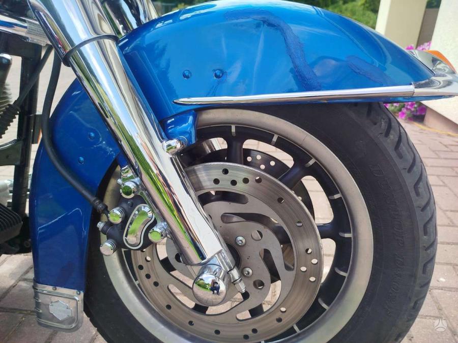 Blue Harley-Davidson FLHT 2006 in Vilnius, with an engine capacity of 1.45 L and mileage of 23 thousand km for 4400 €, photo 16 on AUTOMOTO.COM.LV