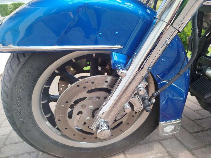 Blue Harley-Davidson FLHT 2006 in Vilnius, with an engine capacity of 1.45 L and mileage of 23 thousand km for 4400 €, photo 17 on AUTOMOTO.COM.LV