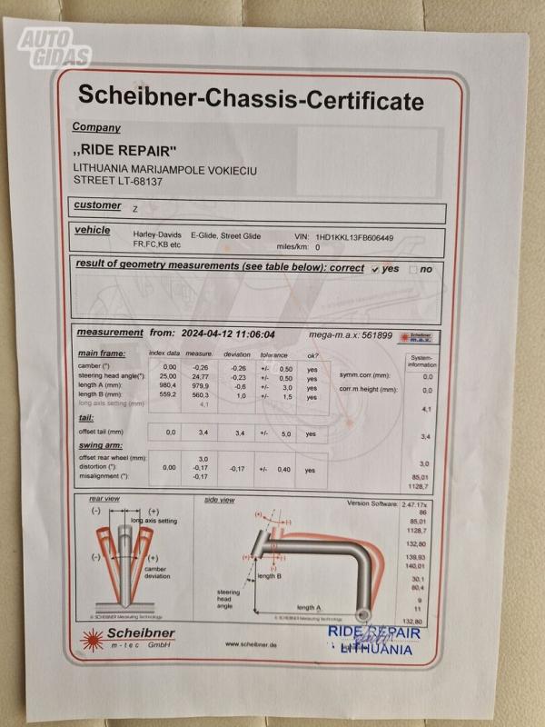 Grey Harley-Davidson FLHT 2015 in Marijampole, with an engine capacity of 1.70 L and mileage of 0 thousand km for 11200 €, photo 9 on AUTOMOTO.COM.LV