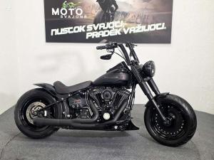 Black Harley-Davidson FLSTF 2008 in Panevezys, with an engine capacity of 1.60 L and mileage of 67 thousand km for 10650 €, photo  on AUTOMOTO.COM.LV