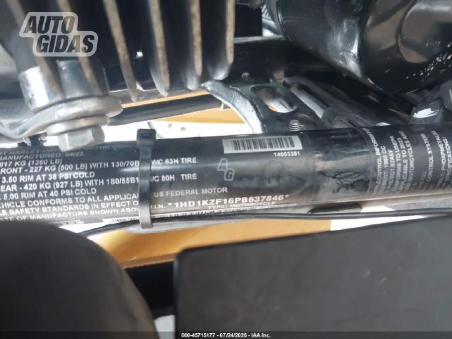 Harley-Davidson FLTR in Klaipeda, with an engine capacity of 0.00 L and mileage of 0 thousand km for 6550 €, photo 12 on AUTOMOTO.COM.LV