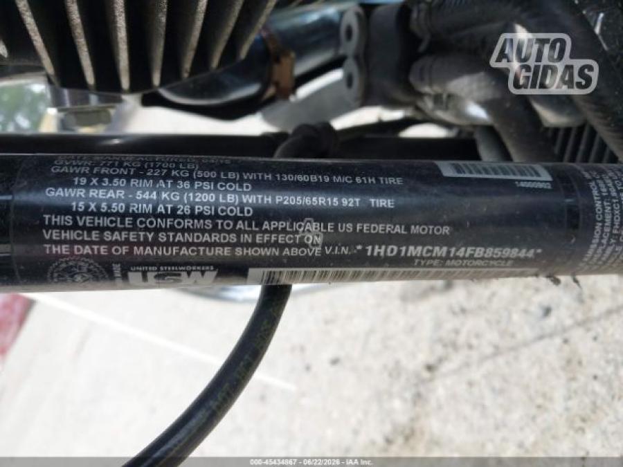 Harley-Davidson FLTR Klaipėda, ar dzinēja tilpumu 0.00 L un nobraukumu 0 tūkst. km par 8100 €, foto 13 vietnē AUTOMOTO.COM.LV