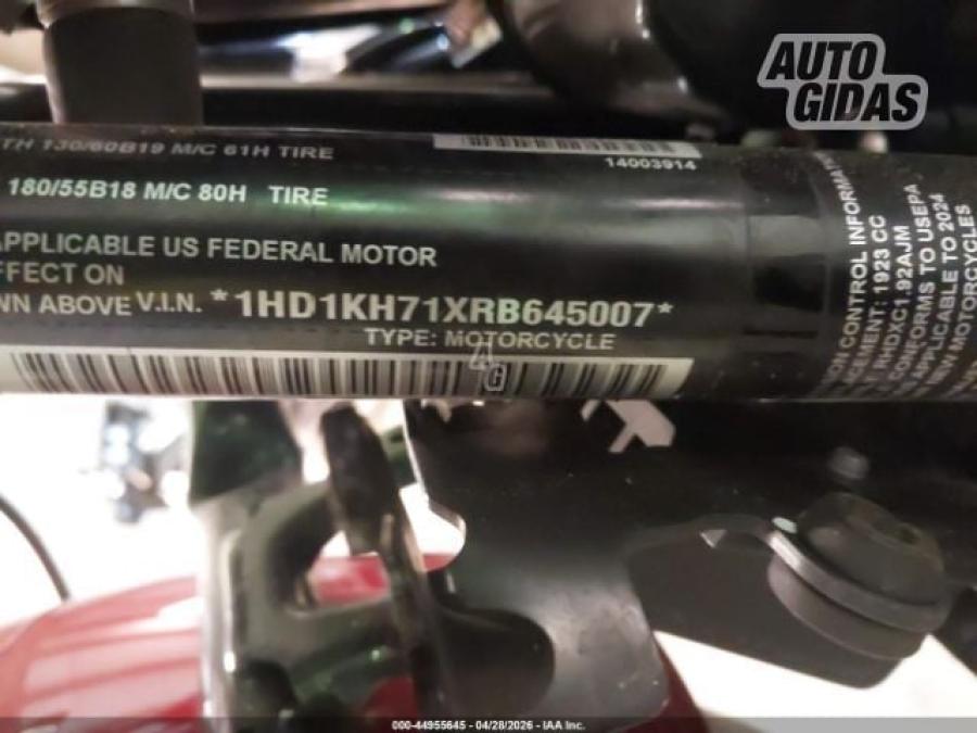 Sarkans Harley-Davidson FLTR 0 Klaipėda, ar dzinēja tilpumu 0.00 L un nobraukumu 0 tūkst. km par 12000 €, foto 11 vietnē AUTOMOTO.COM.LV