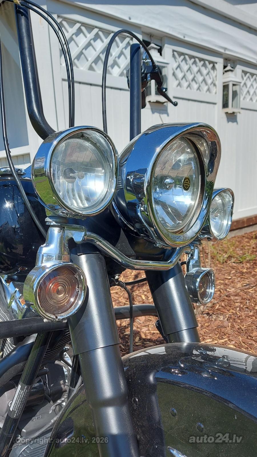 Melns Harley-Davidson Heritage Softail 2010 Tallina, ar dzinēja tilpumu 1.60 L un nobraukumu 38 tūkst. km par 8000 €, foto 8 vietnē AUTOMOTO.COM.LV