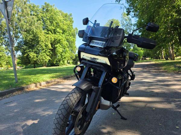 Black Harley-Davidson Pan America 2021 in Vilnius, with an engine capacity of 1.25 L and mileage of 18 thousand km for 9900 €, photo 4 on AUTOMOTO.COM.LV