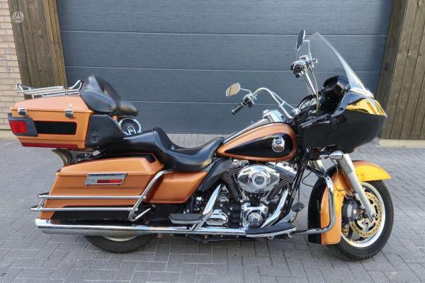 Oranžs Harley-Davidson Road Glide 2008 Viļņa, ar dzinēja tilpumu 1.57 L un nobraukumu 108 tūkst. km par 7100 €, foto 1 vietnē AUTOMOTO.COM.LV