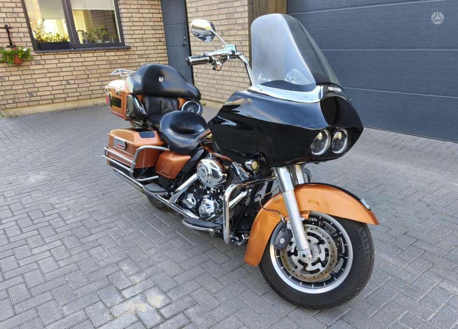 Oranžs Harley-Davidson Road Glide 2008 Viļņa, ar dzinēja tilpumu 1.57 L un nobraukumu 108 tūkst. km par 7100 €, foto 3 vietnē AUTOMOTO.COM.LV