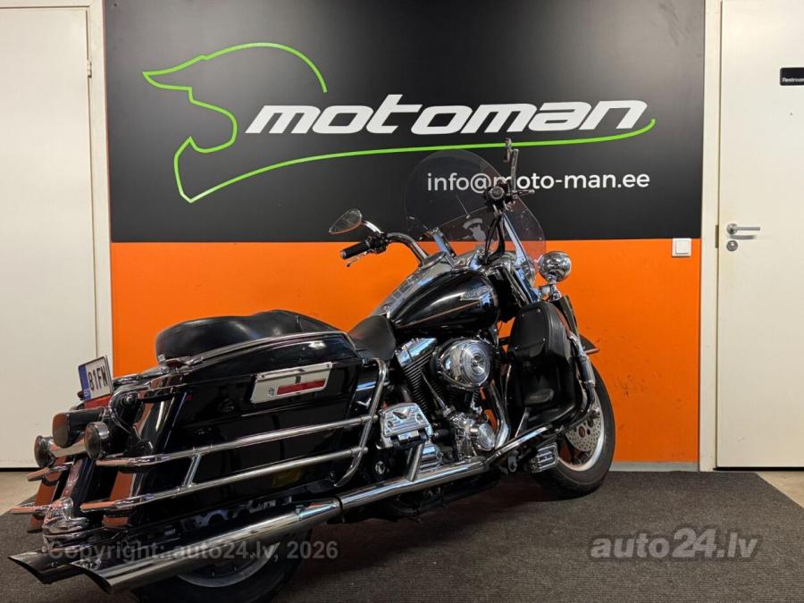 Black Harley-Davidson Road King 2002 in Tartu, with an engine capacity of 1.45 L and mileage of 46 thousand km for 6990 €, photo 5 on AUTOMOTO.COM.LV