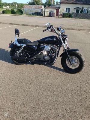 Black Harley-Davidson Sportster 2014 in Pagegiai, with an engine capacity of 1.20 L and mileage of 46 thousand km for 9100 €, photo 6 on AUTOMOTO.COM.LV