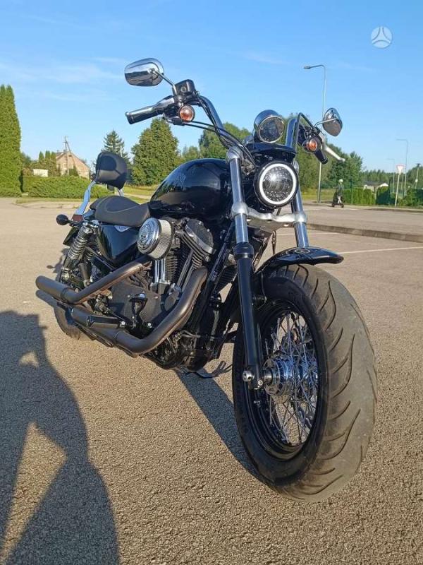 Black Harley-Davidson Sportster 2014 in Pagegiai, with an engine capacity of 1.20 L and mileage of 46 thousand km for 9100 €, photo 9 on AUTOMOTO.COM.LV