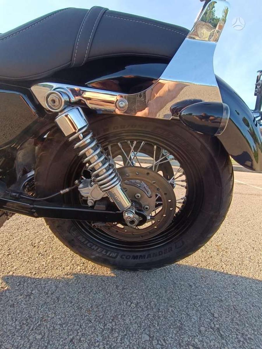 Black Harley-Davidson Sportster 2014 in Pagegiai, with an engine capacity of 1.20 L and mileage of 46 thousand km for 9100 €, photo 20 on AUTOMOTO.COM.LV