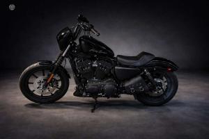 Black Harley-Davidson Sportster 2021 in Siauliai, with an engine capacity of 1.20 L and mileage of 18 thousand km for 7600 €, photo  on AUTOMOTO.COM.LV
