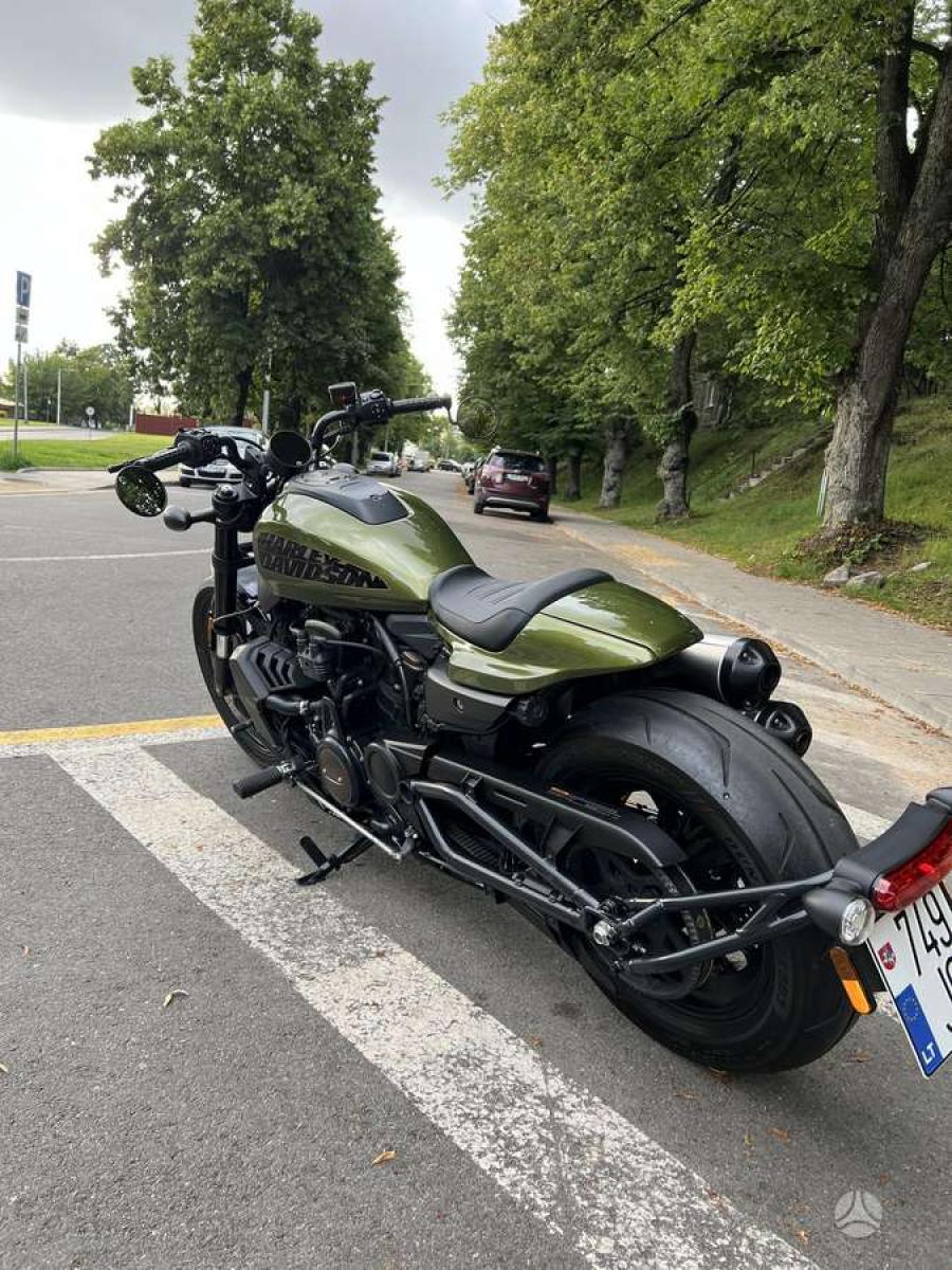 Green Harley-Davidson Sportster 2022 in Kaunas, with an engine capacity of 1.25 L and mileage of 6 thousand km for 11000 €, photo 4 on AUTOMOTO.COM.LV